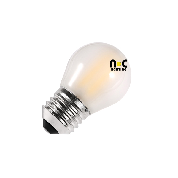 G45 LED filament bulb 4W clear frosted brown
