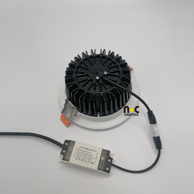 LED Downlight Recessed with frosted diffuser 12w 20w 30w high power