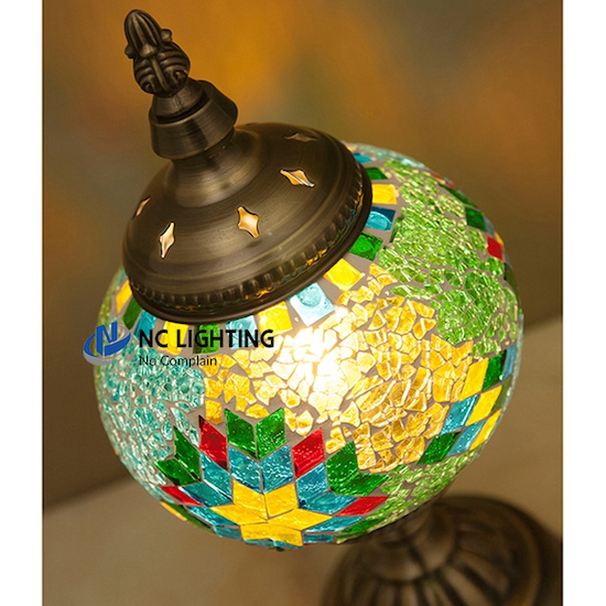 Mosai table lamp vintage art deco handcrafted lamparas chandelier MS-T003-2